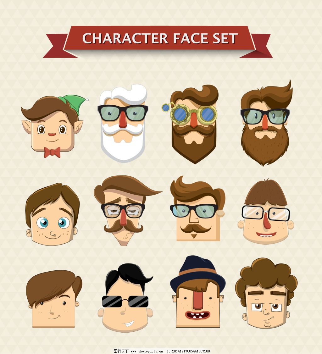 男士人物图标图片_动漫卡通_插画绘画-图行天下素材网